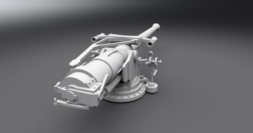 5 inch 51 caliber Scale model 3D model 3D printable | CGTrader