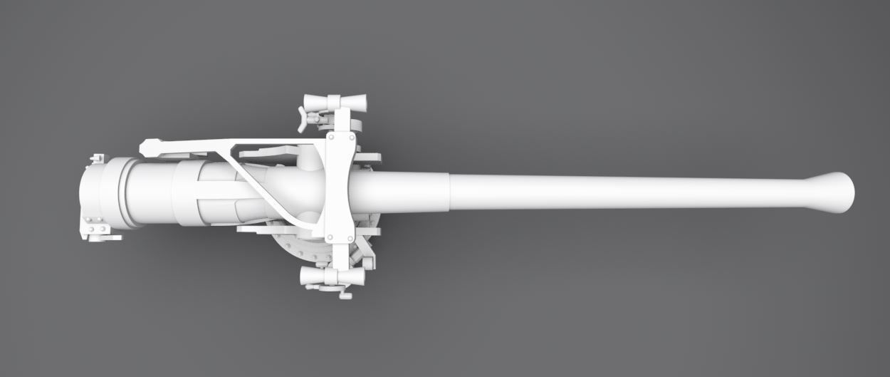 5 inch 51 caliber Scale model 3D model 3D printable | CGTrader