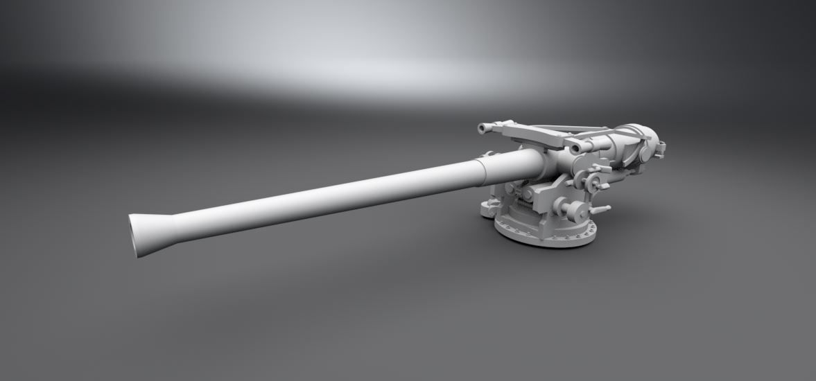 5 inch 51 caliber Scale model 3D model 3D printable | CGTrader