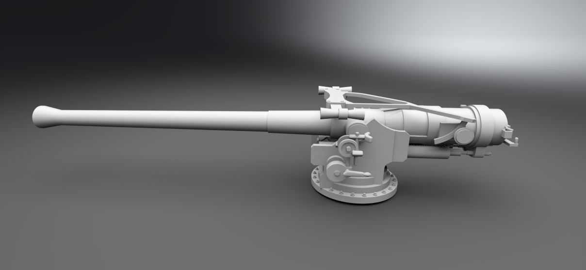 5 inch 51 caliber Scale model 3D model 3D printable | CGTrader