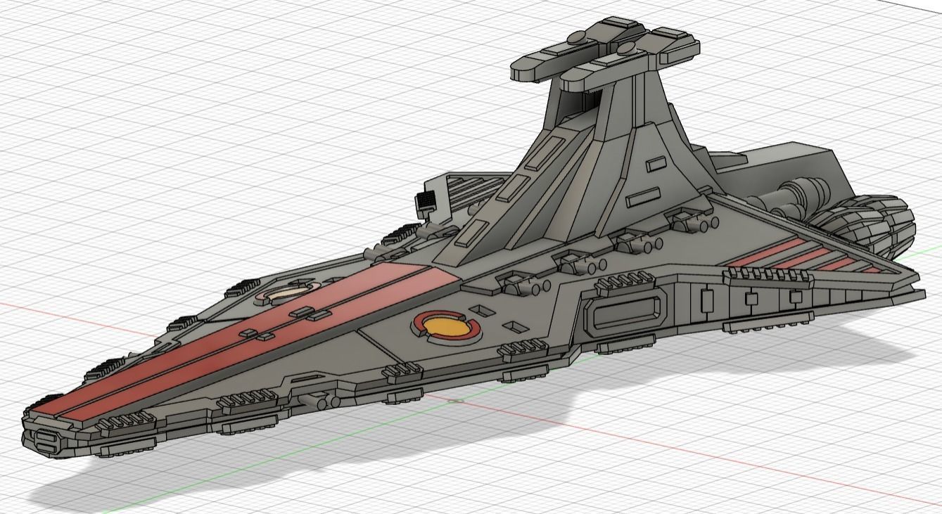 Venator-Class Republic Star Destroyer 3D model 3D printable | CGTrader