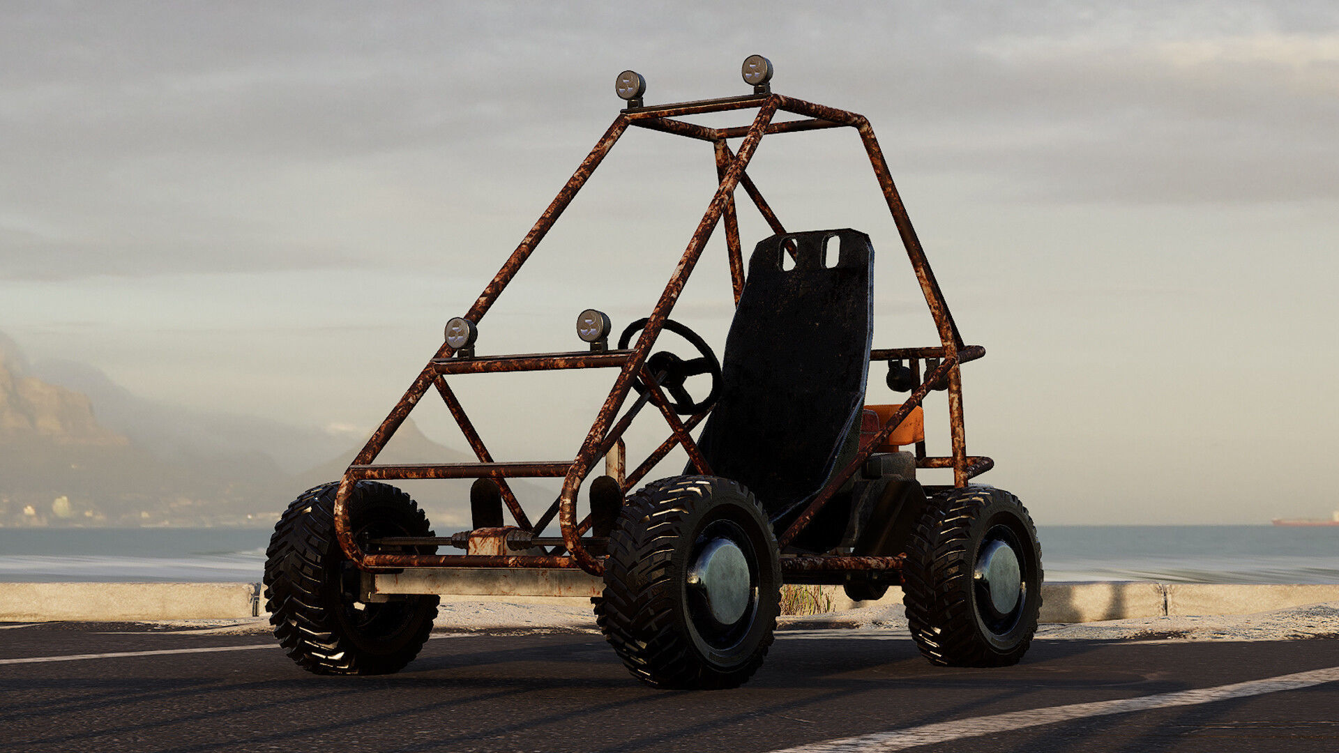 3D model ZBL Buggy - Unreal Engine Project VR / AR / low-poly rigged ...