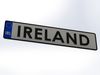 Irish License Plate 3D model 3D printable | CGTrader