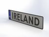Irish License Plate 3D model 3D printable | CGTrader