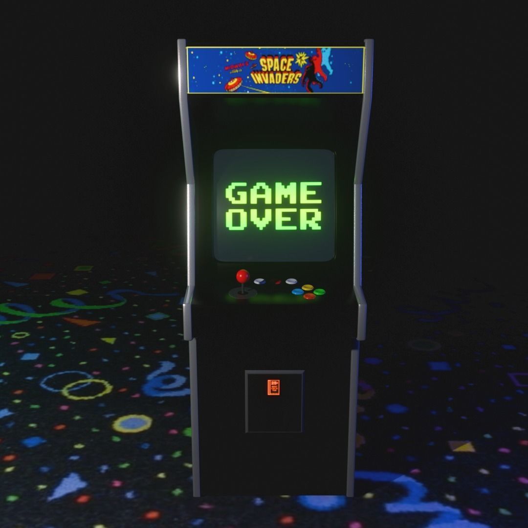 Space Invaders Arcade Machine 3D model | CGTrader
