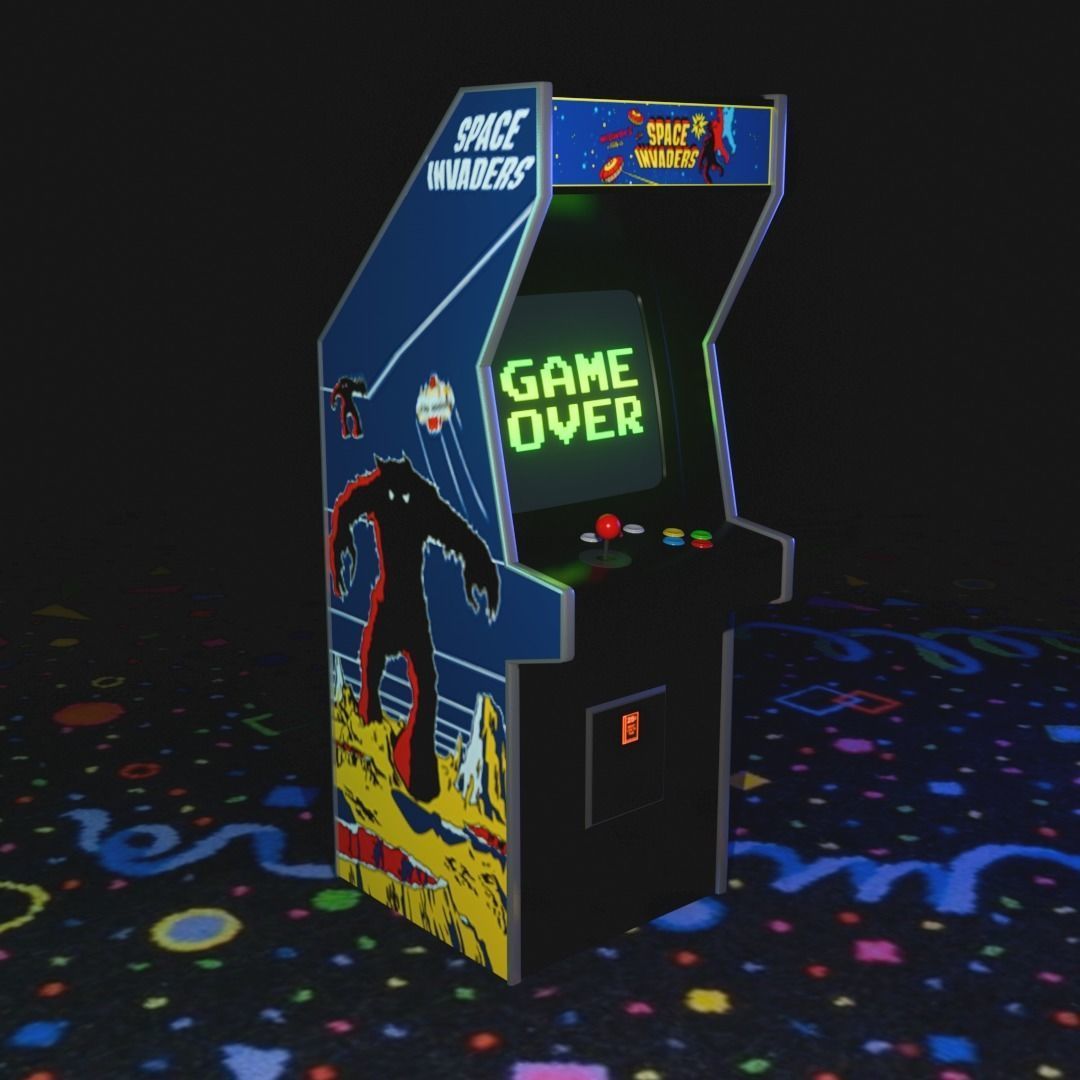 Space Invaders Arcade Machine 3D model | CGTrader