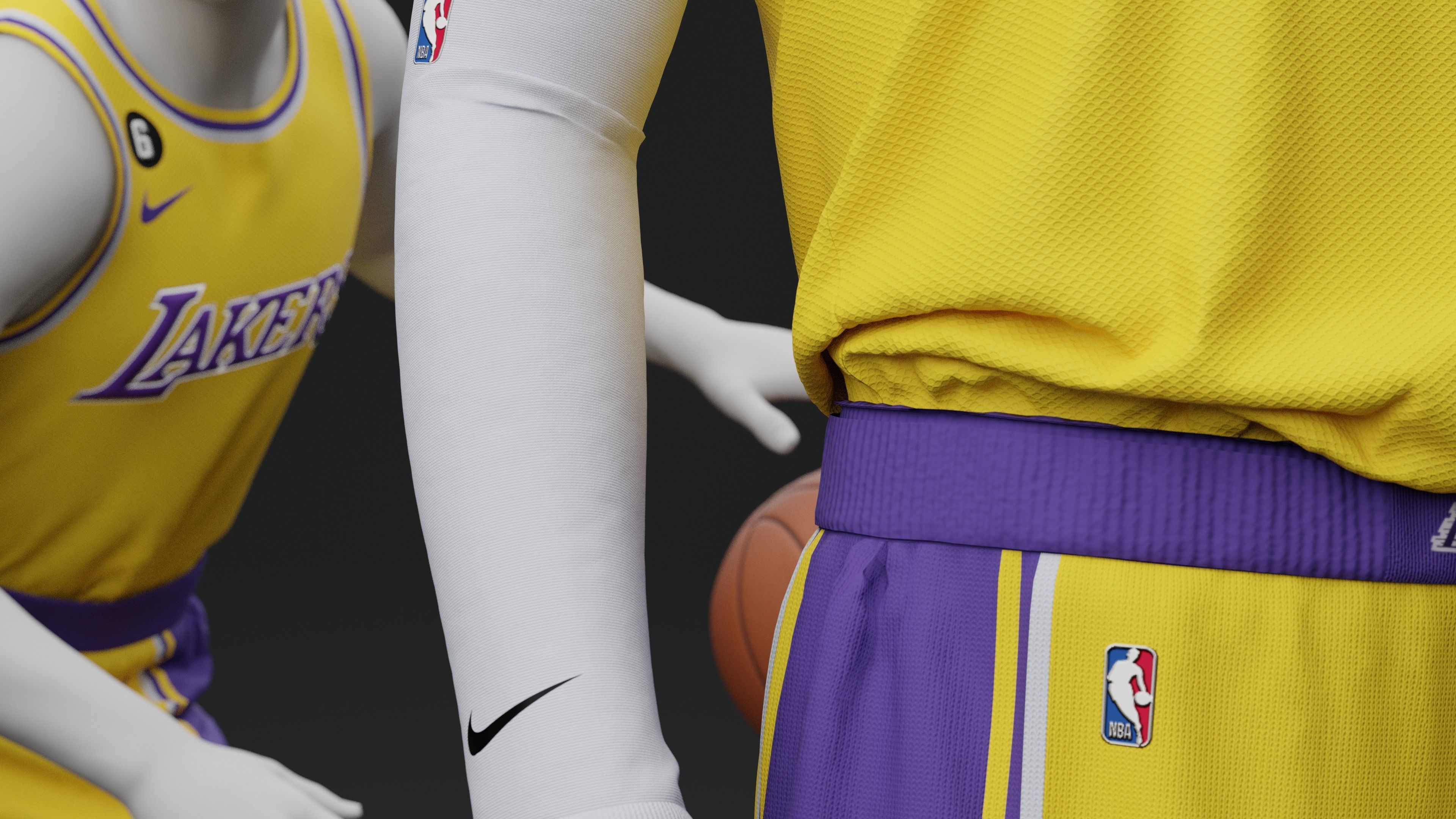 Los Angeles Lakers Home Jersey 2023 3D model | CGTrader