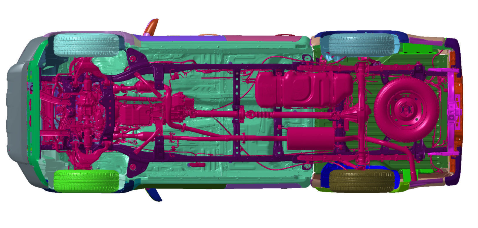 Toyota Tacoma TRD Sport Double Cab 2016 Vehicle 3d scan model 3D model ...