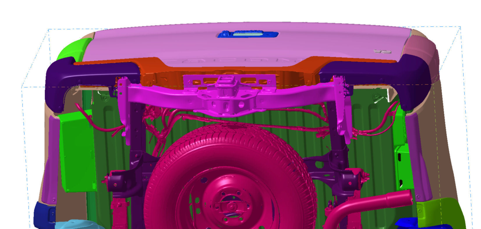 Toyota Tacoma TRD Sport Double Cab 2016 Vehicle 3d scan model 3D model ...