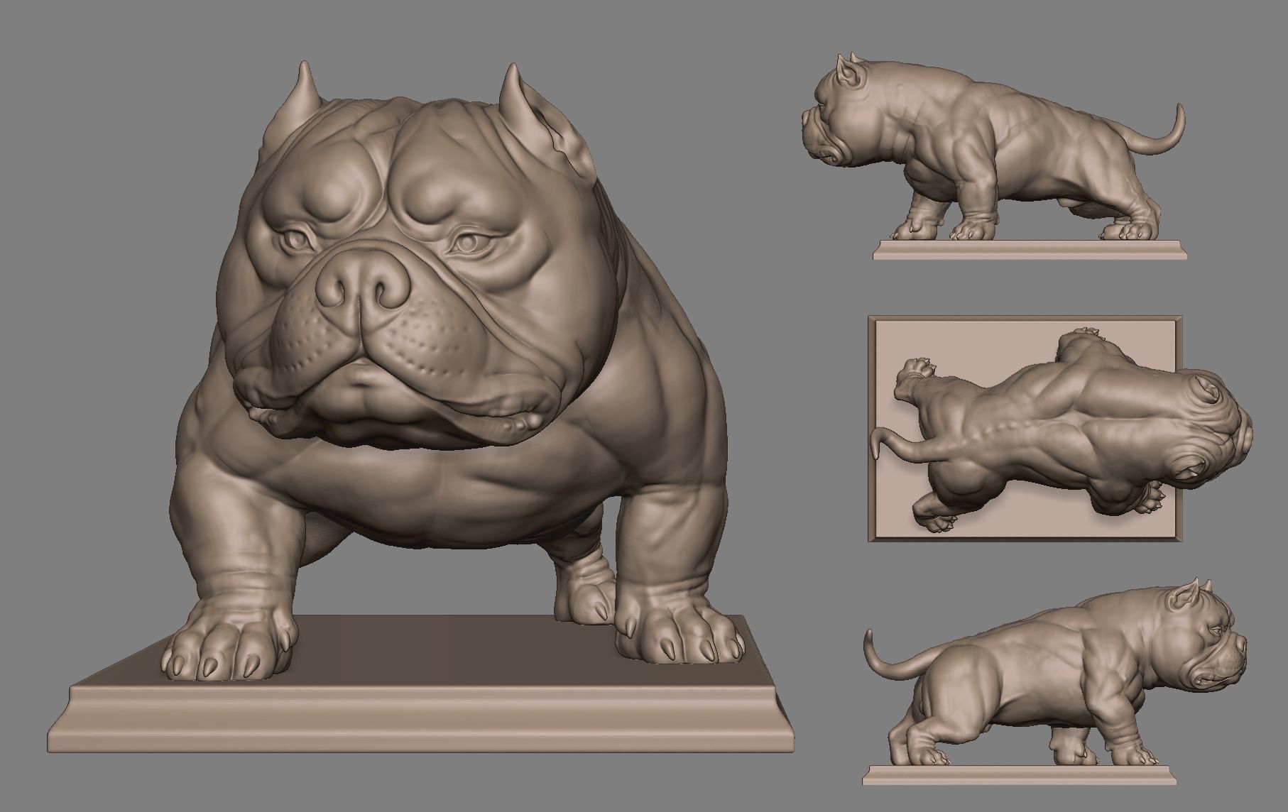 Pitbull Exotic 3D model 3D printable | CGTrader