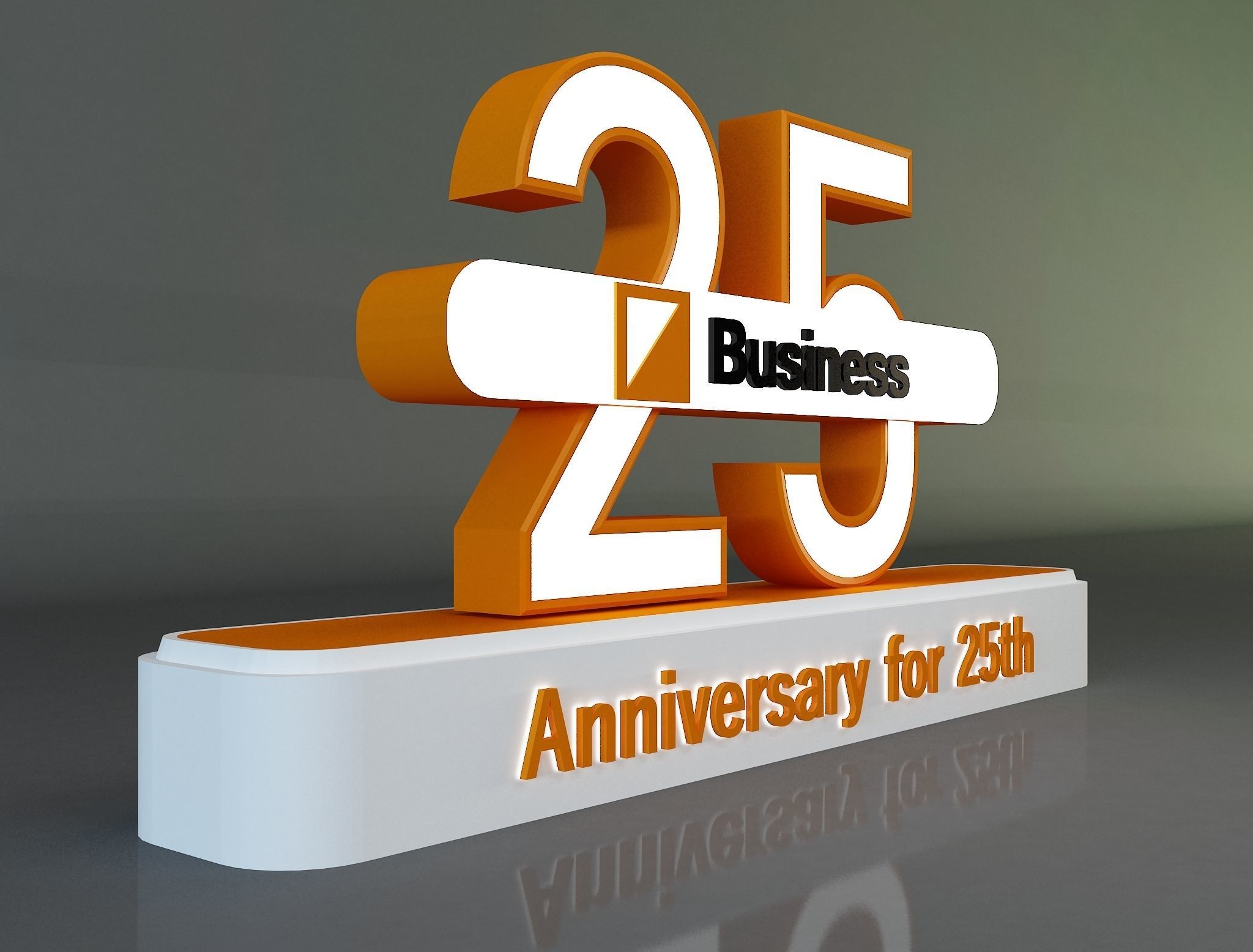 25 years anniversary 3d model a661a 3D model | CGTrader
