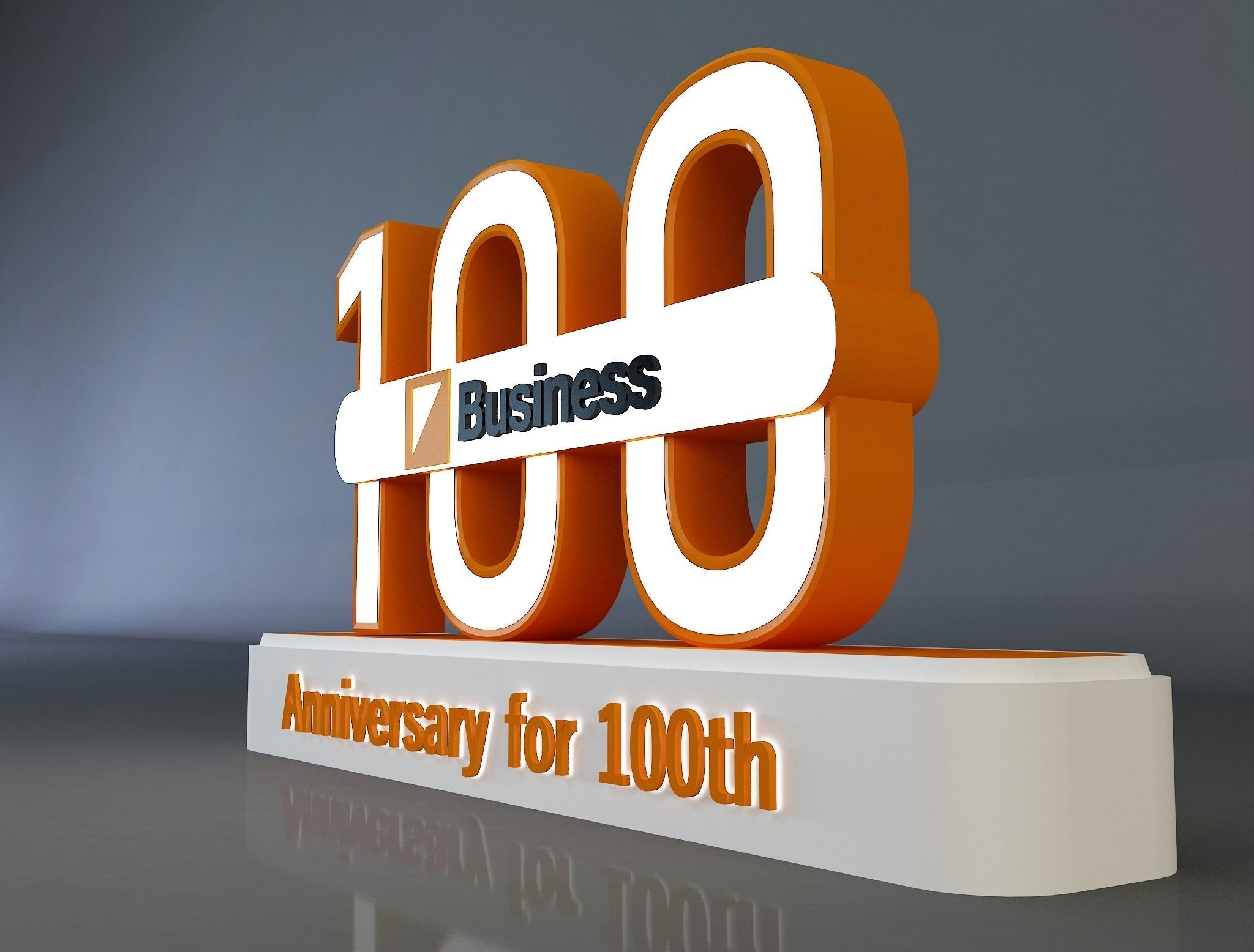 100 years anniversary 3d model a661d 3D model | CGTrader