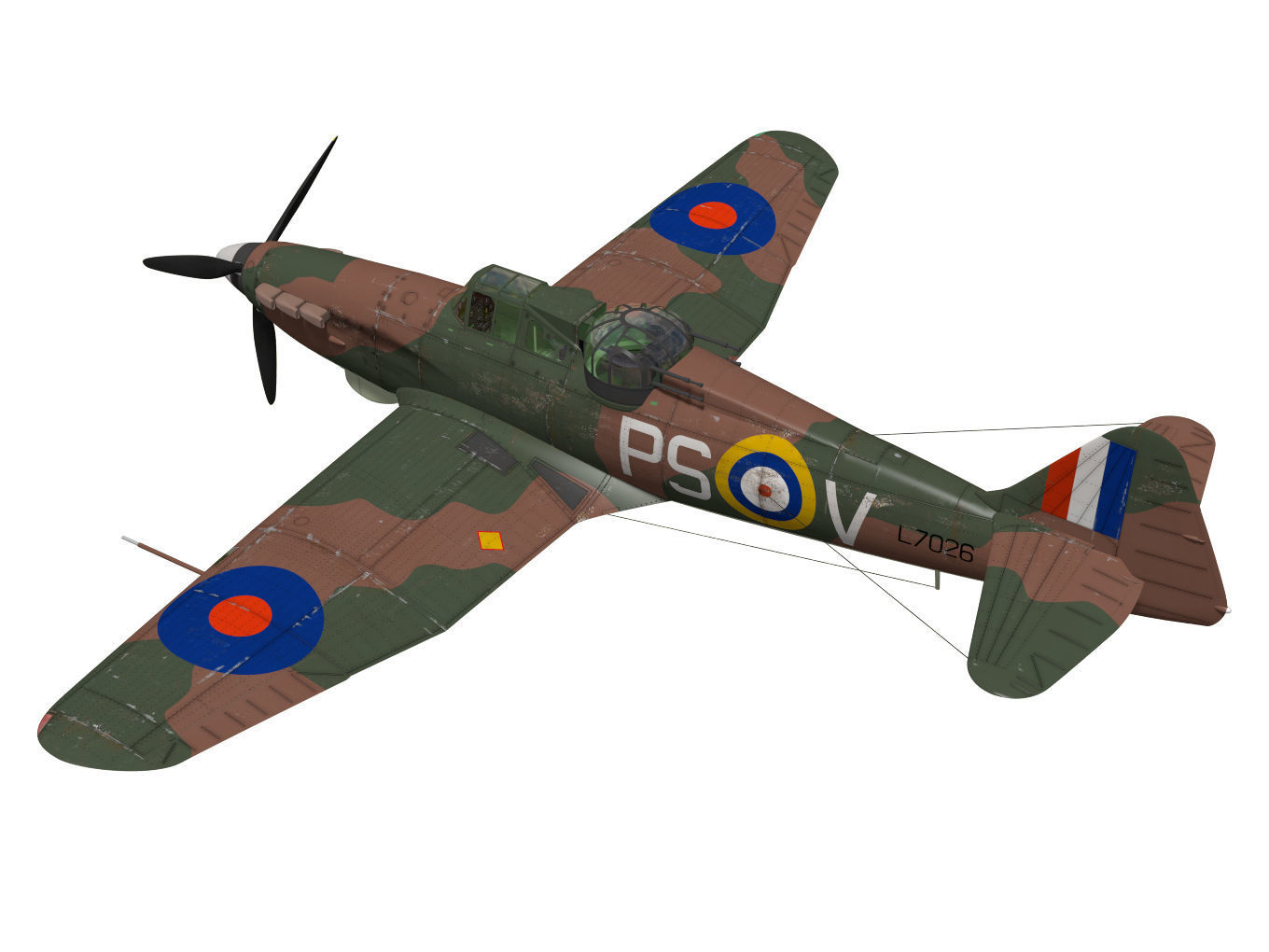 Boulton Paul Defiant Mk1 3D model | CGTrader