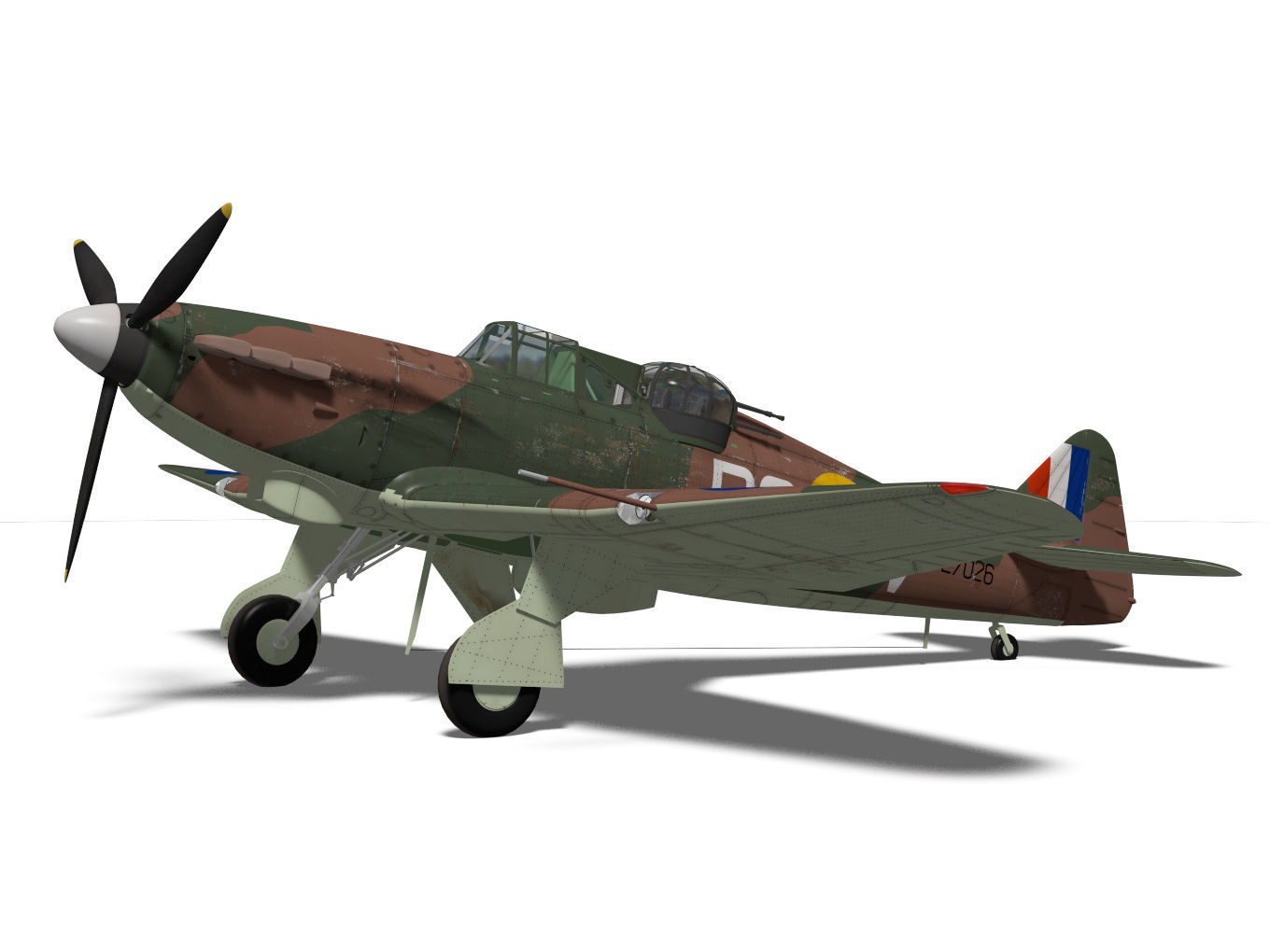 Boulton Paul Defiant Mk1 3D model | CGTrader