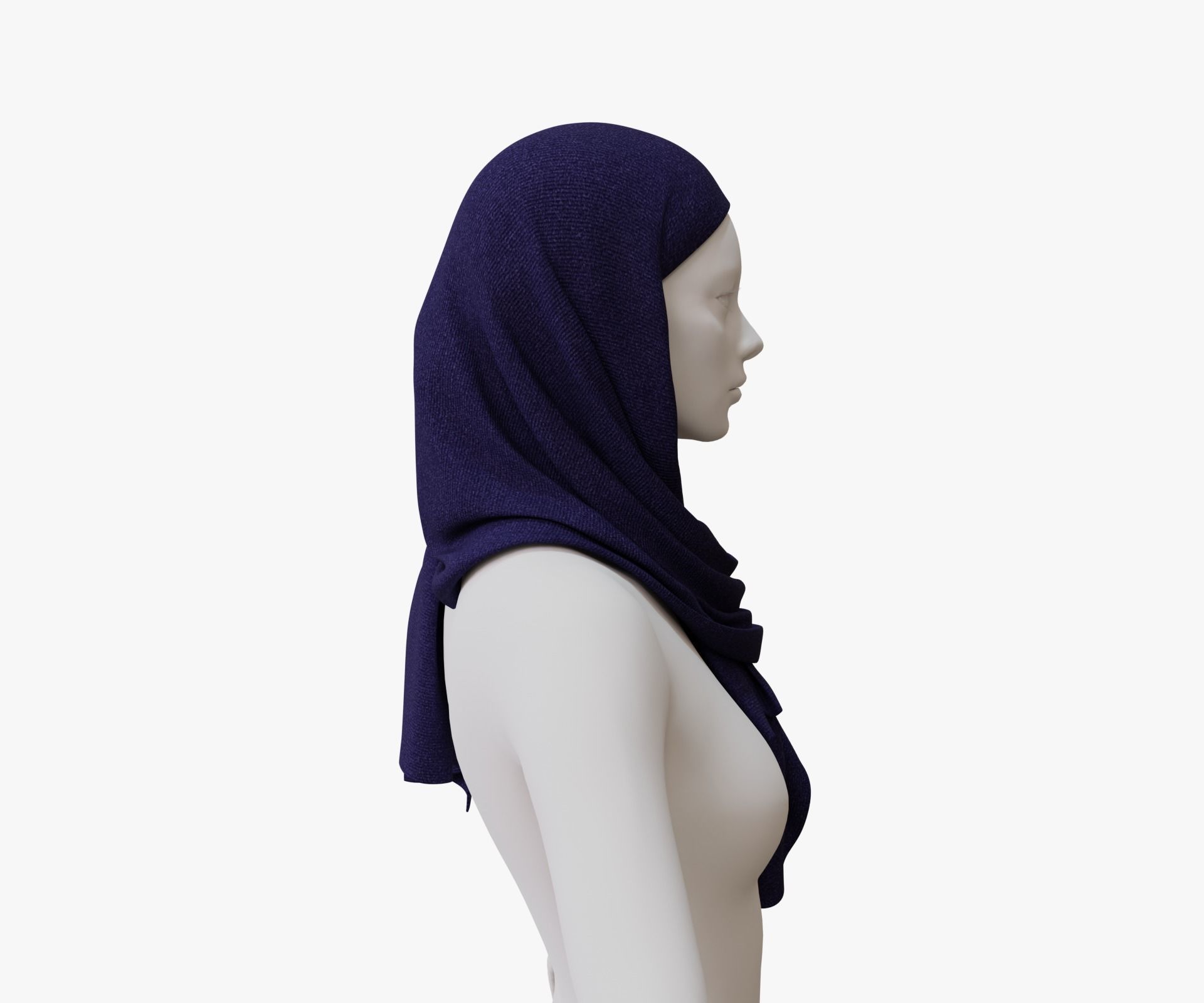 3D model Medieval and winter shawl VR / AR / low-poly | CGTrader