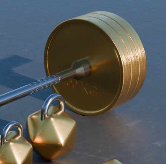 Gym weights 3D model | CGTrader