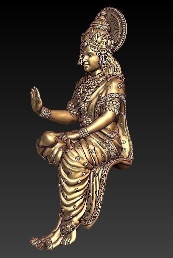 Sita Ji Idol 3D model 3D printable | CGTrader