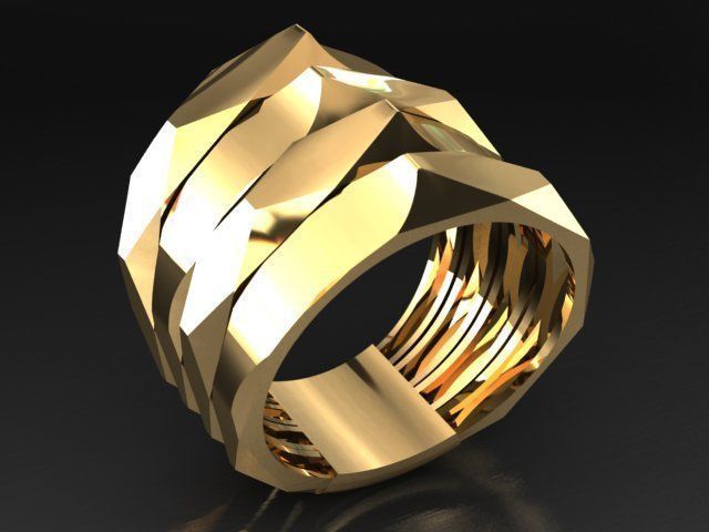 Angled ring free 3D model 3D printable | CGTrader