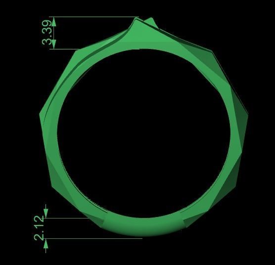 Angled ring free 3D model 3D printable | CGTrader
