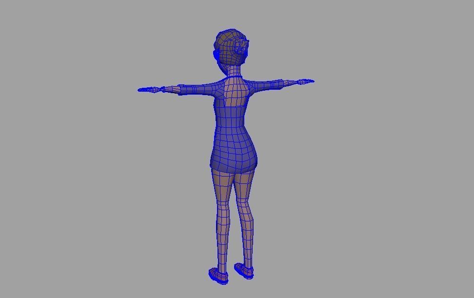 Free Rigged Girl free VR / AR / low-poly 3D model rigged | CGTrader