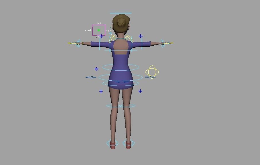 Free Rigged Girl free VR / AR / low-poly 3D model rigged | CGTrader