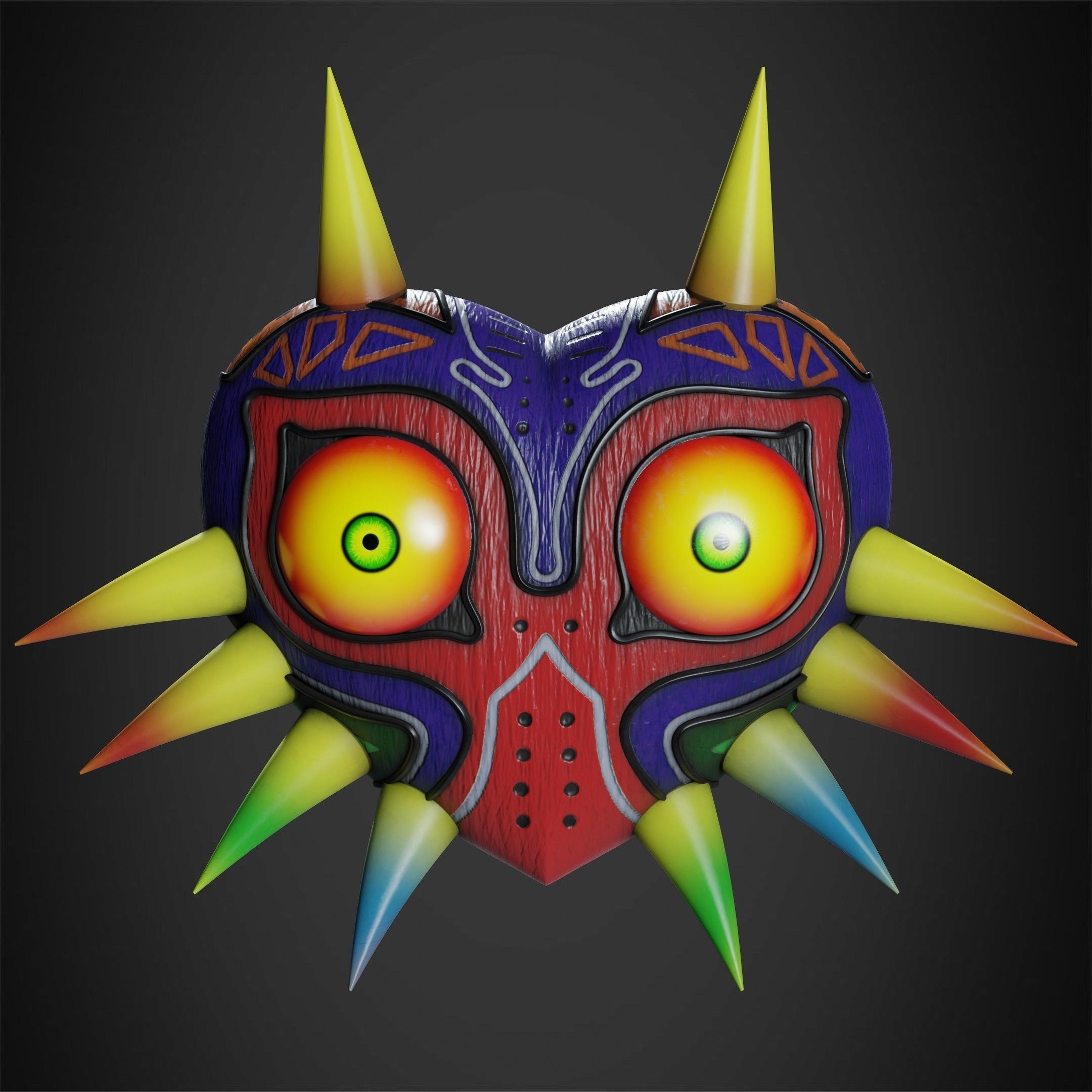 The Legend of Zelda Majora Mask for Cosplay 3D model 3D printable ...