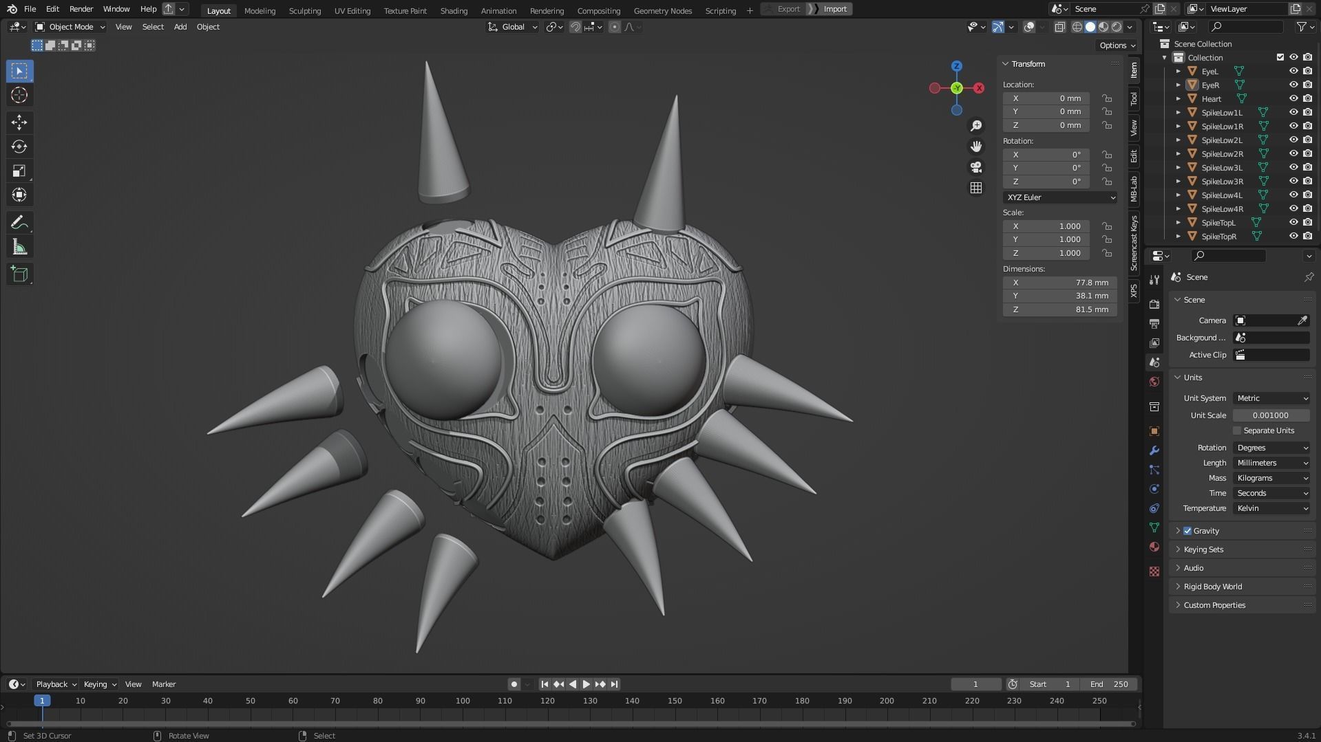 The Legend of Zelda Majora Mask for Cosplay 3D model 3D printable ...