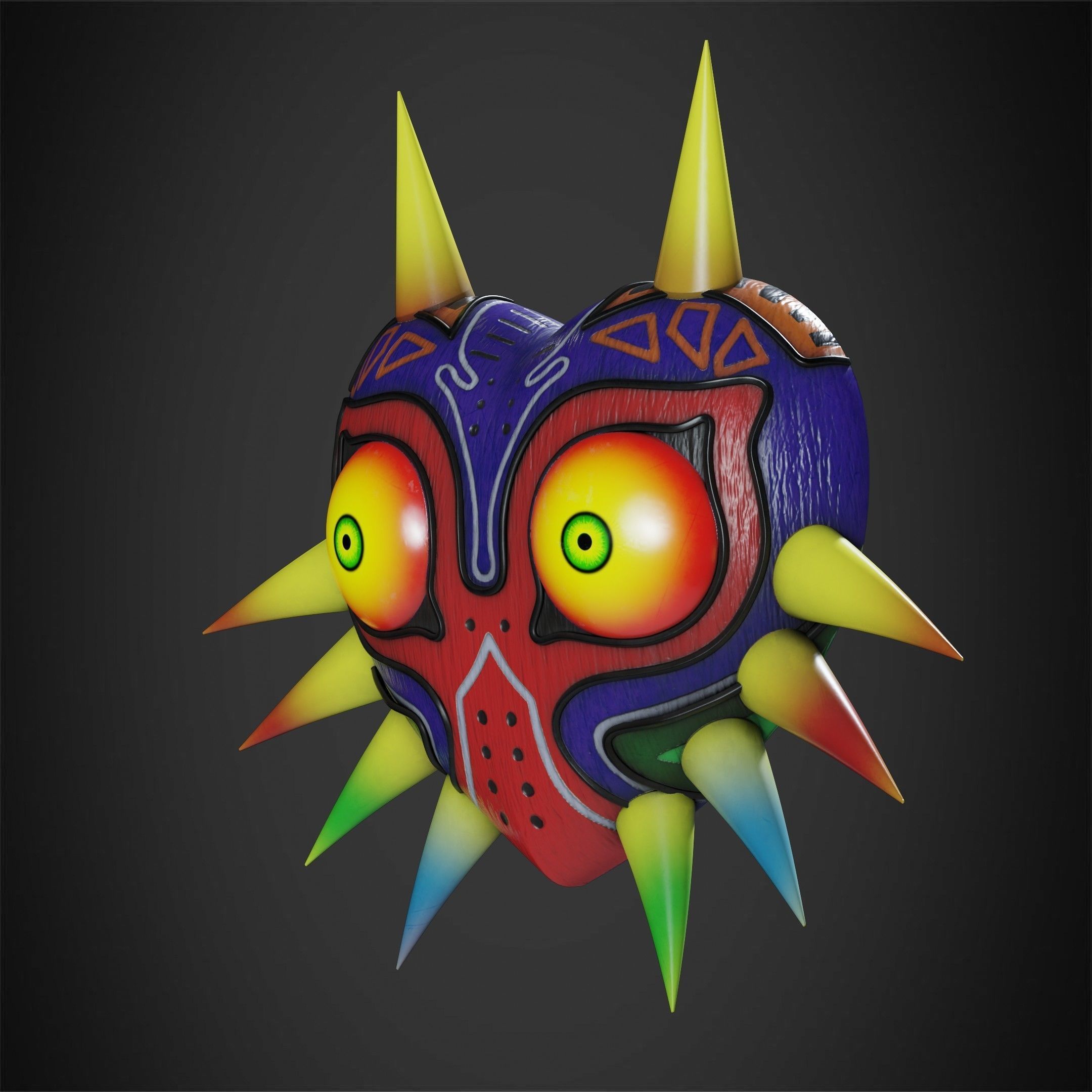 The Legend of Zelda Majora Mask for Cosplay 3D model 3D printable ...