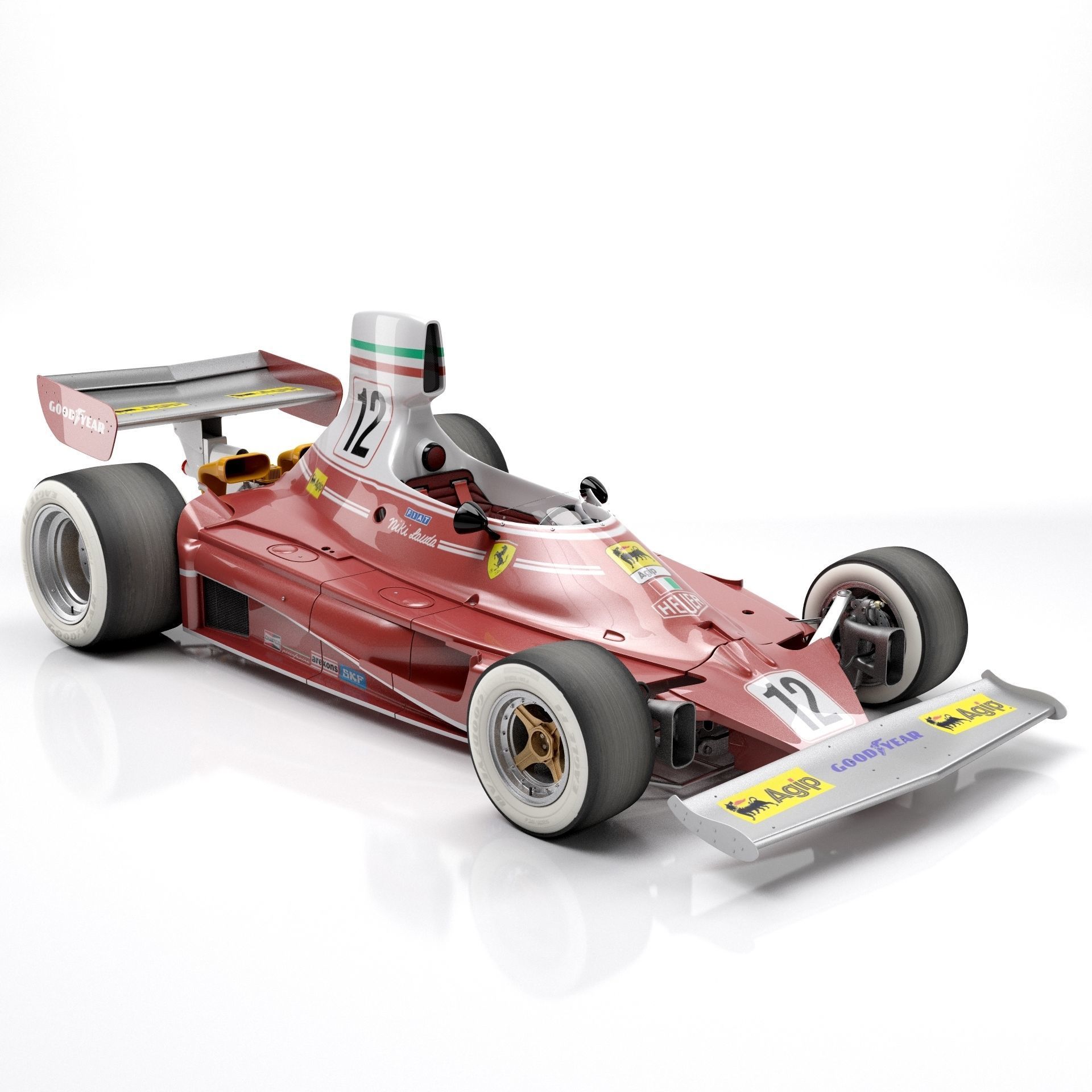 Ferrari F1 312T 1975 3D model | CGTrader
