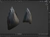 3D model Anime Wolf Ears Fully Rigged VRCHAT Ready FBX and BLENDER FILE ...