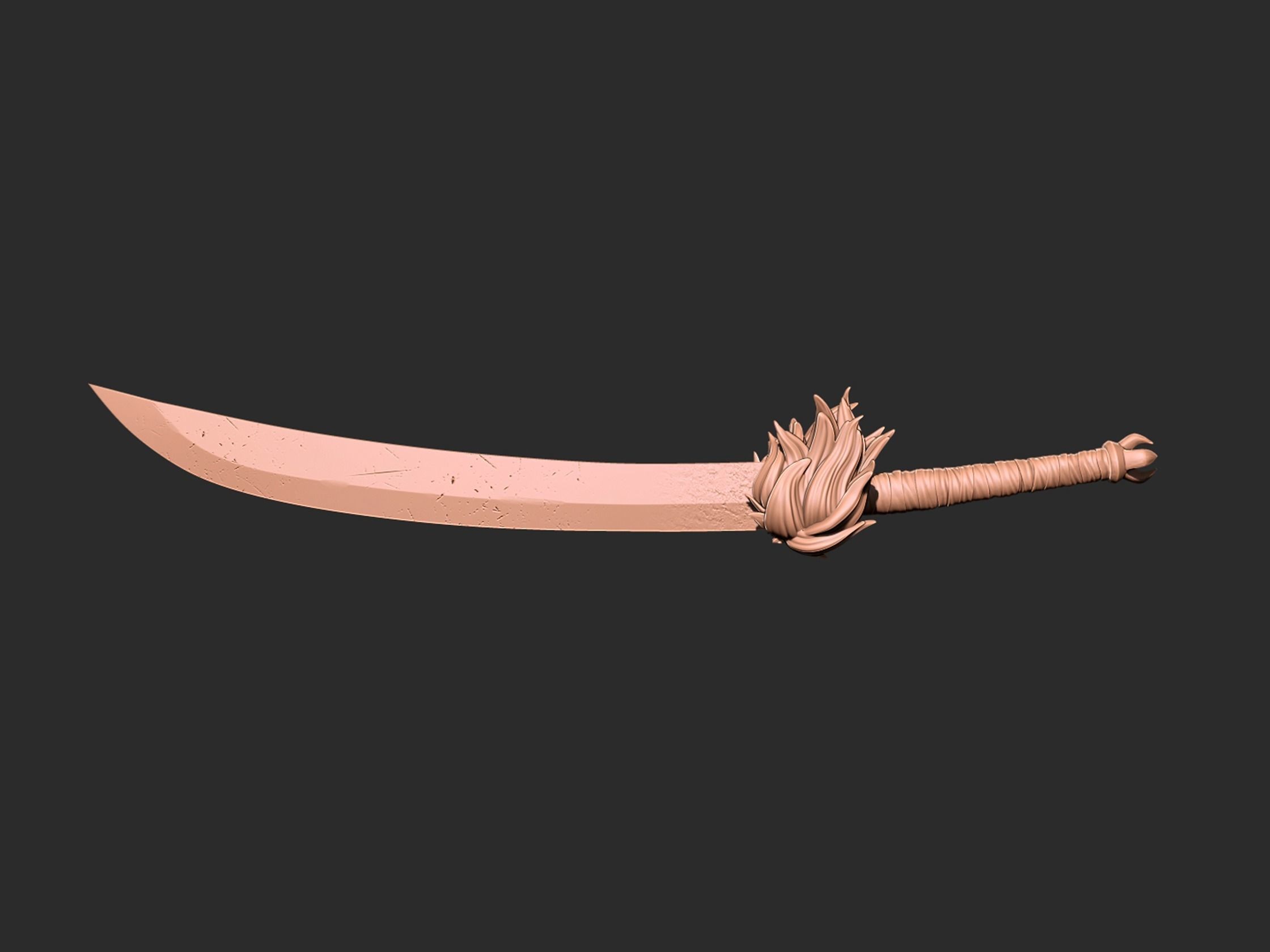 Split Soul Katana - Toji Fushiguro Jujutsu Kaisen 3D model 3D printable ...