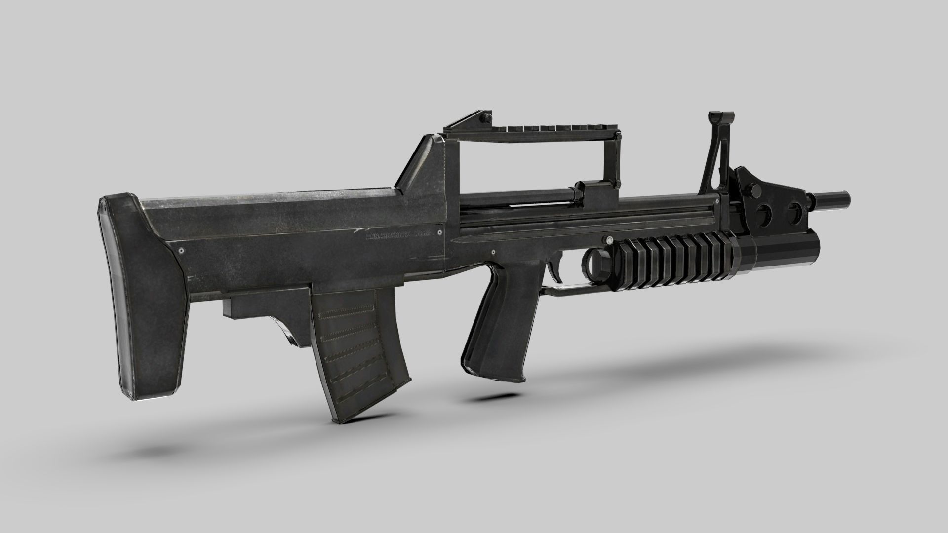ADS amphibious rifle 3D model | CGTrader