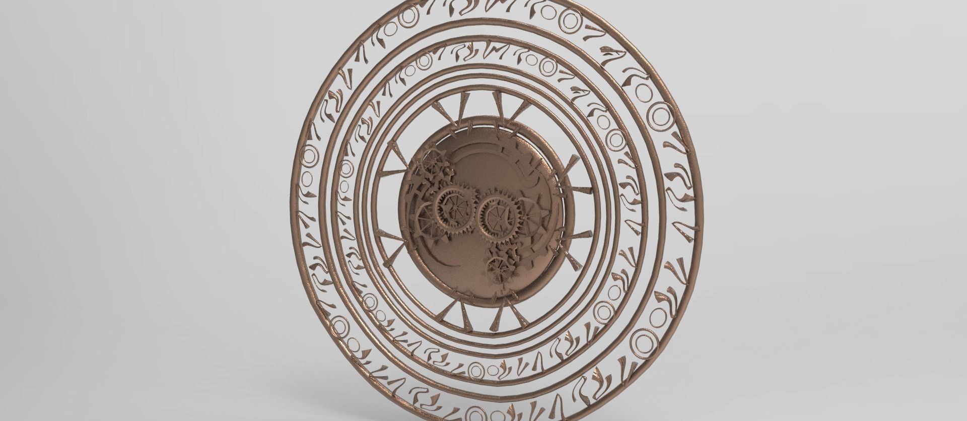 3D model Steampunk Clockwork pattern VR / AR / low-poly | CGTrader