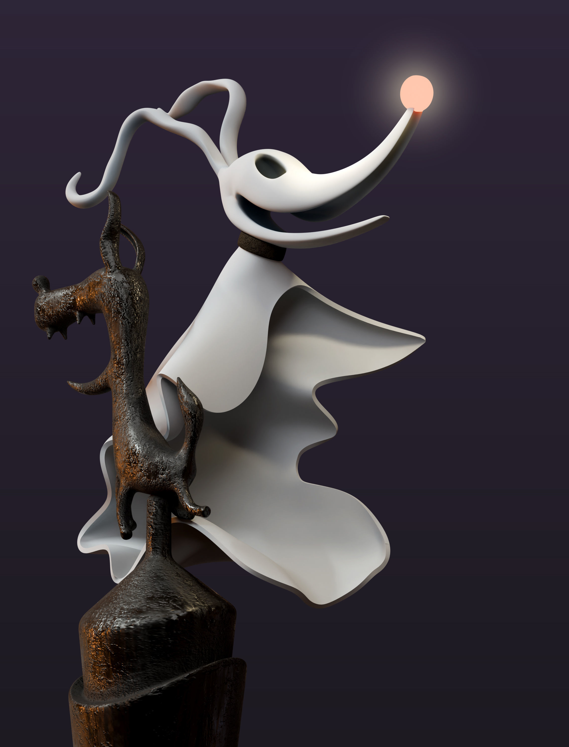 Nightmare Before Christmas - Zero 3D model | CGTrader