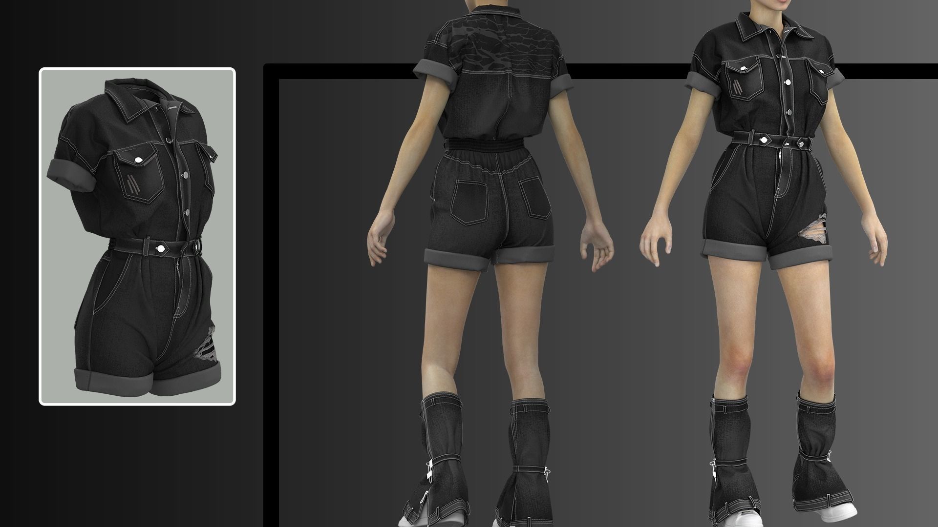 Tutorial Women Outfit 3D model | CGTrader