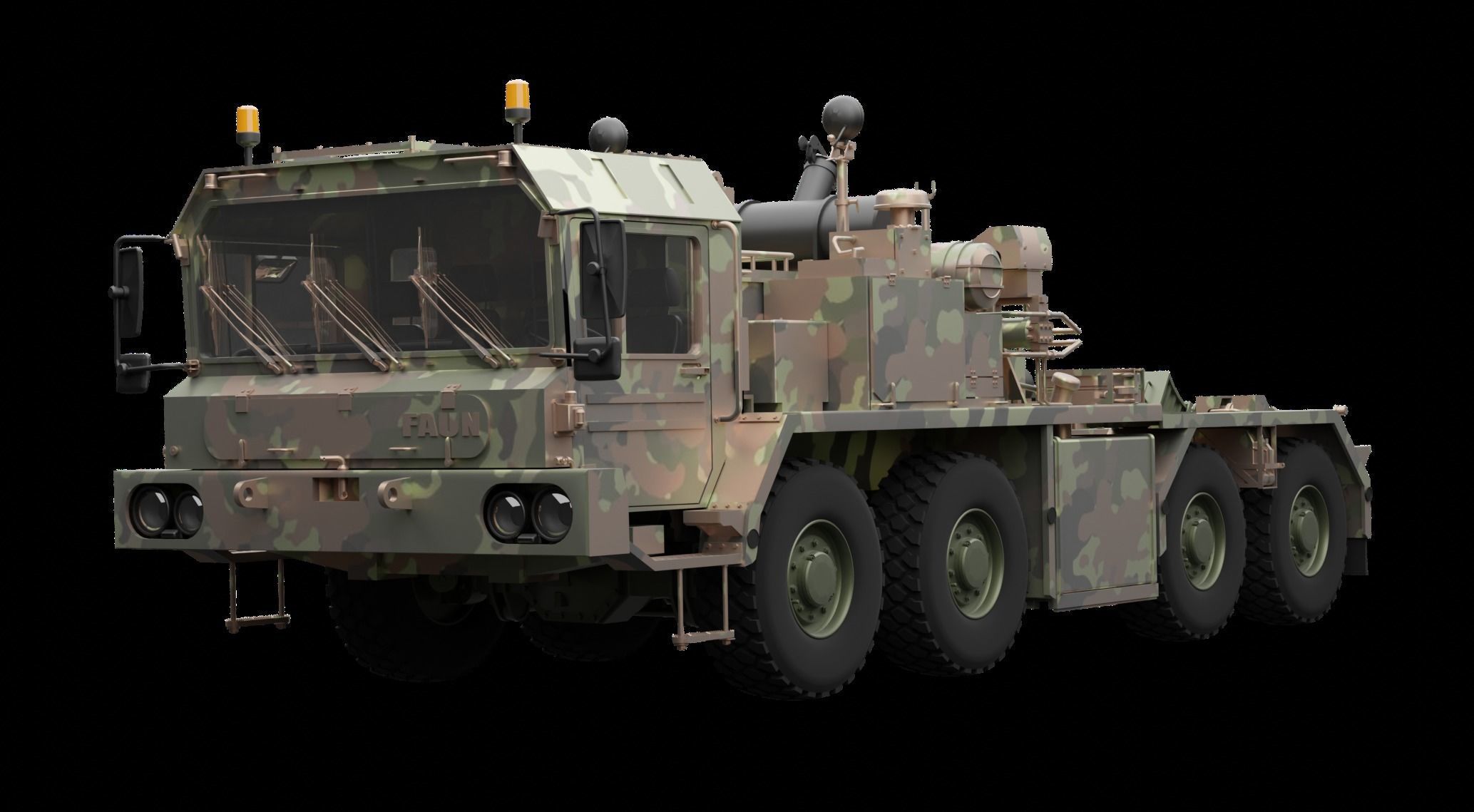 Faun SLT Transport 3D model | CGTrader