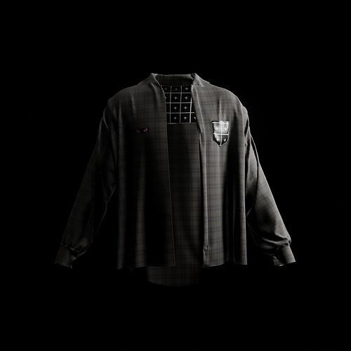 Clo3d and Blender plaid shirt 3D model | CGTrader