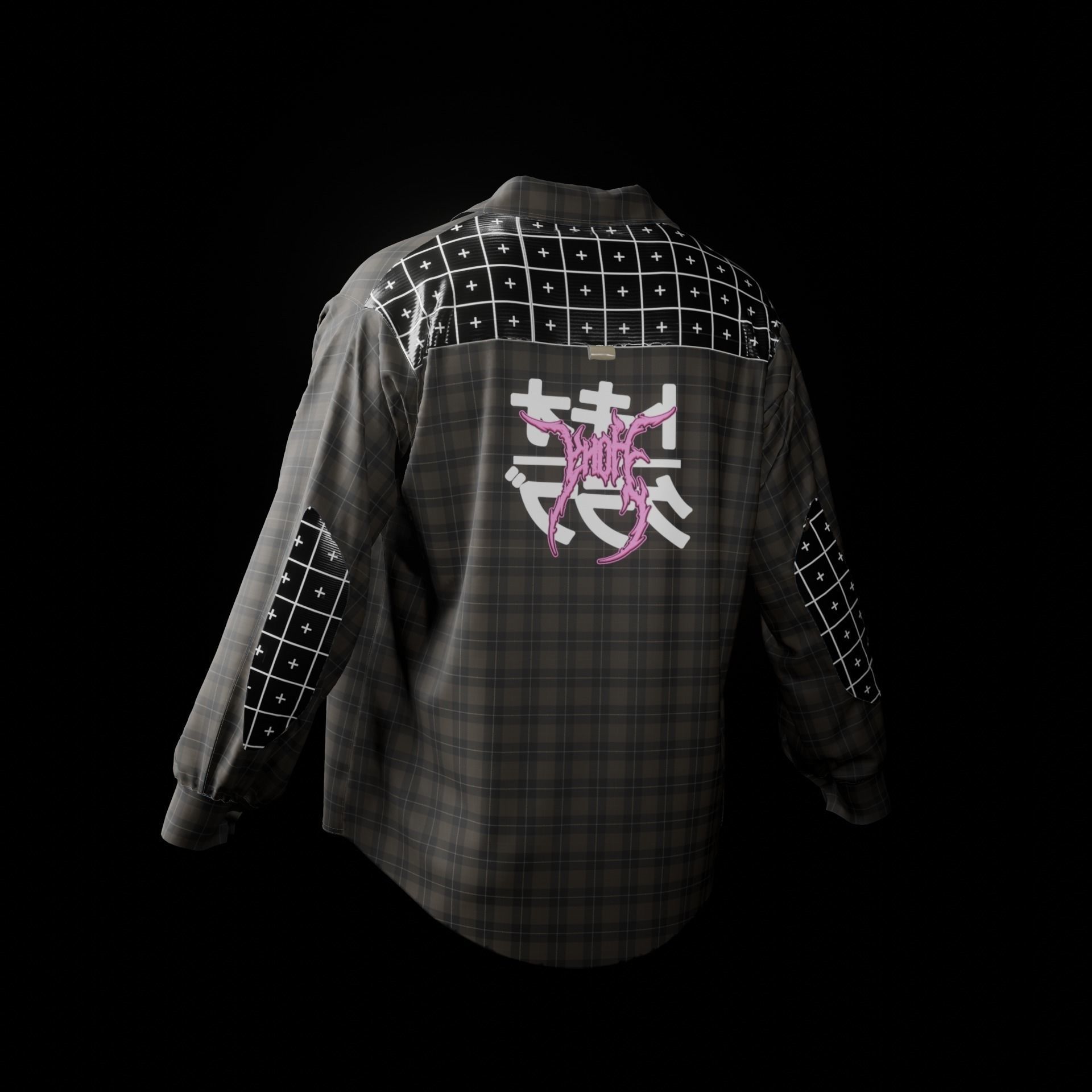 Clo3d and Blender plaid shirt 3D model | CGTrader