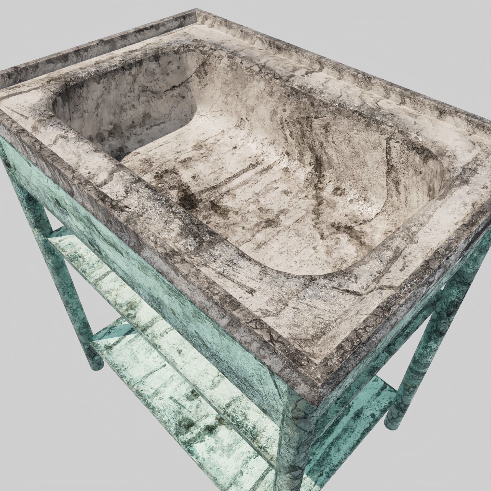 3D model Rust Sink VR / AR / low-poly | CGTrader