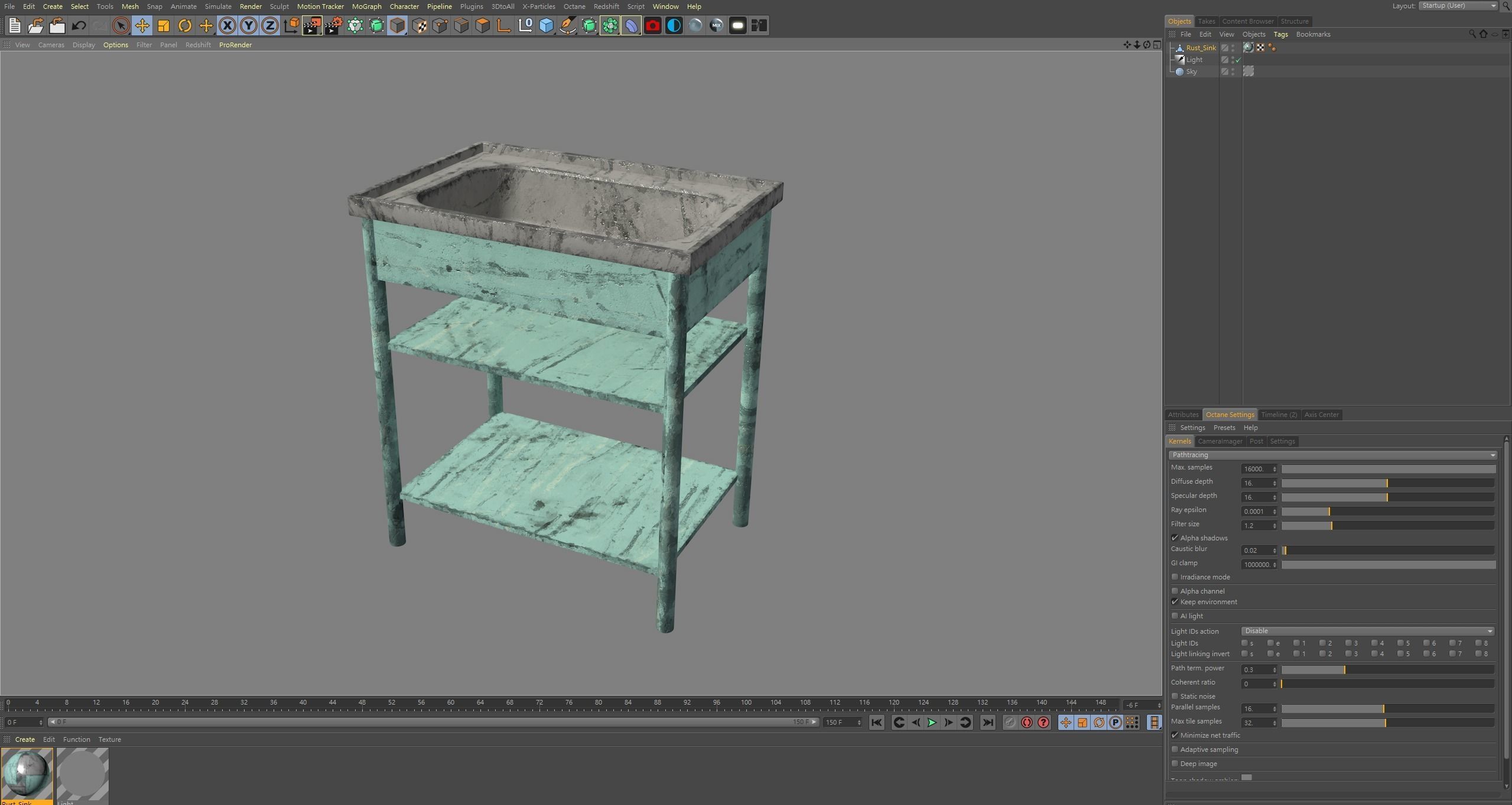 3D model Rust Sink VR / AR / low-poly | CGTrader