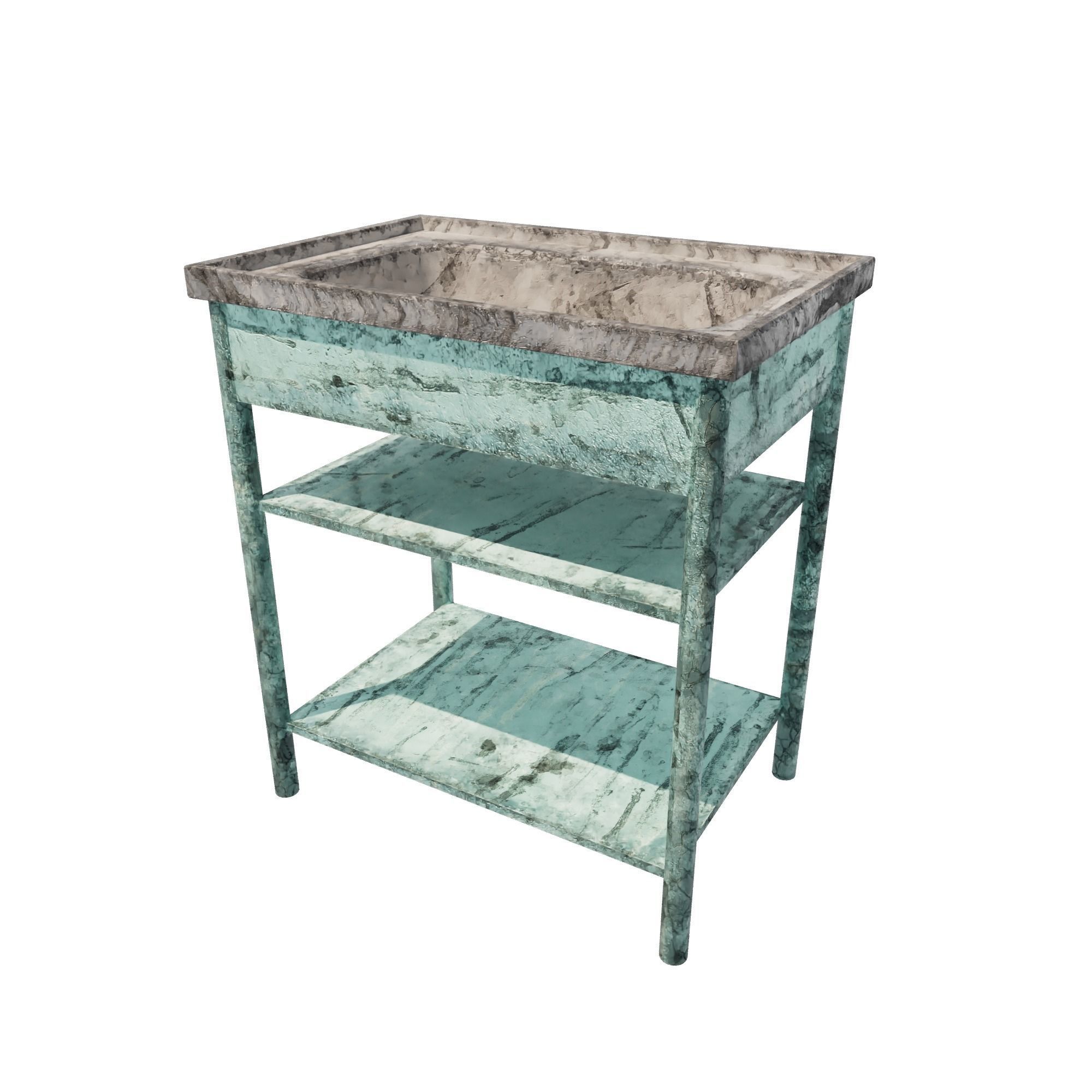 3D model Rust Sink VR / AR / low-poly | CGTrader