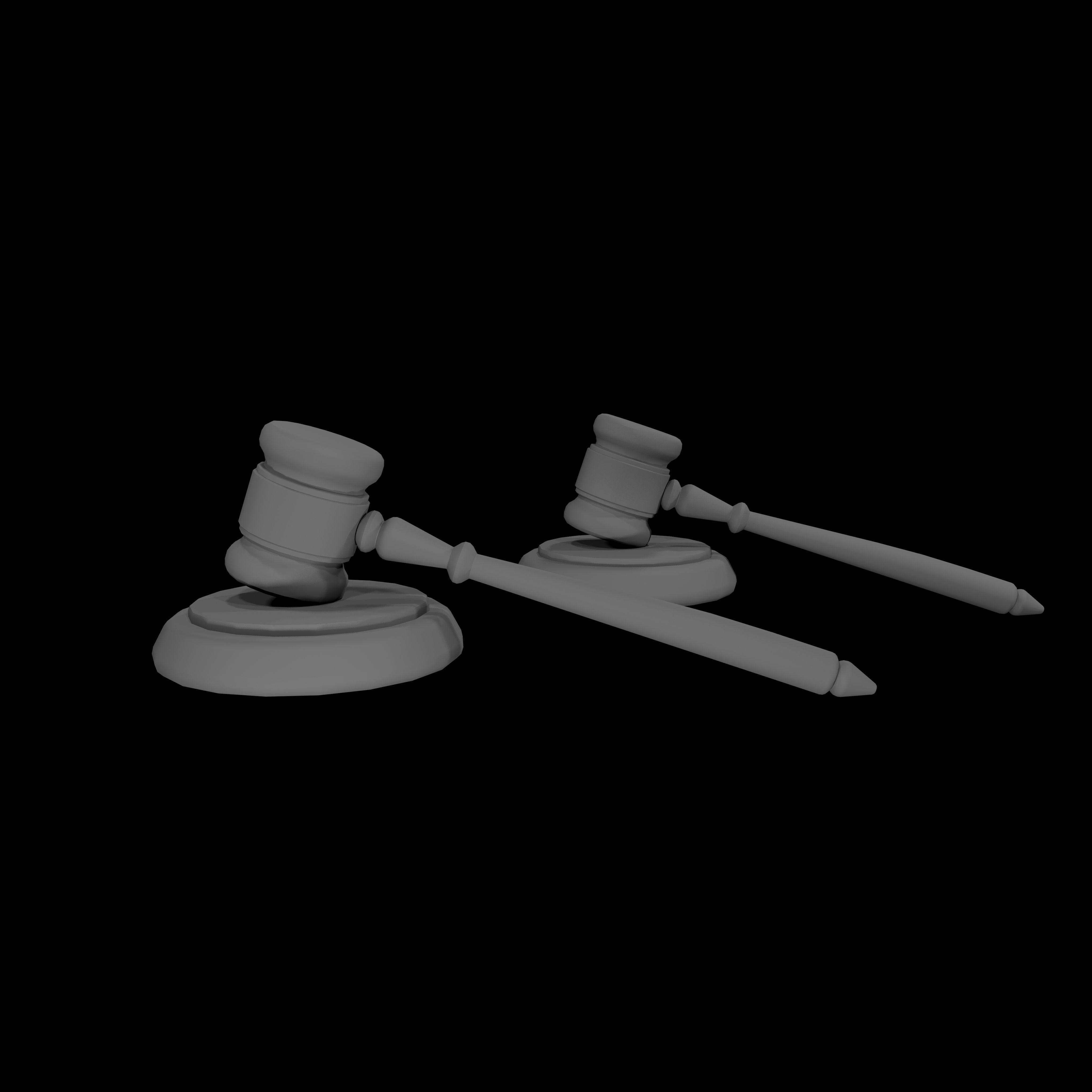 3D model Wooden Judge VR / AR / low-poly | CGTrader