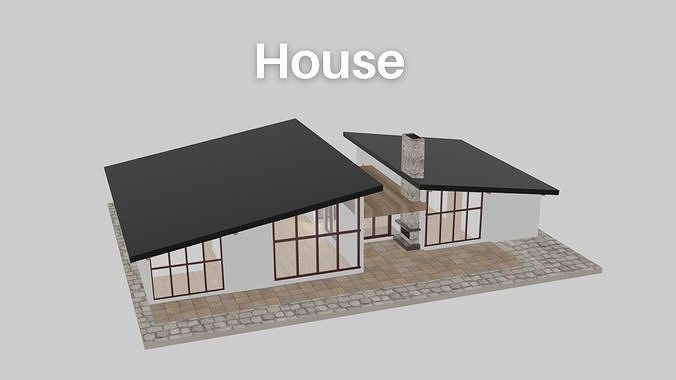 Free House Model 3D free VR / AR / low-poly 3D model | CGTrader