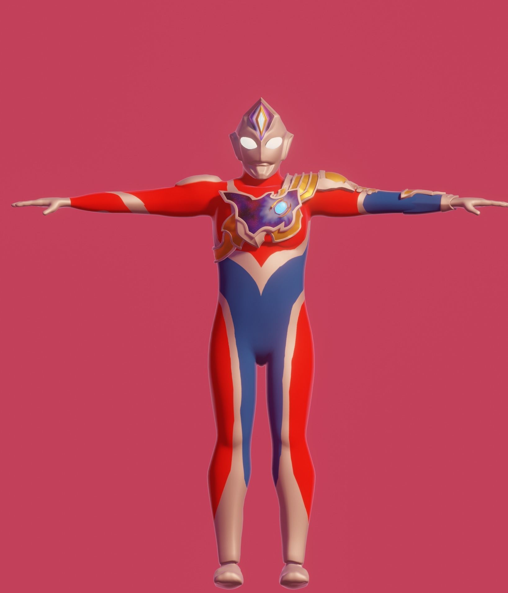 Ultraman Dekker 3d Model 3D model animated rigged | CGTrader
