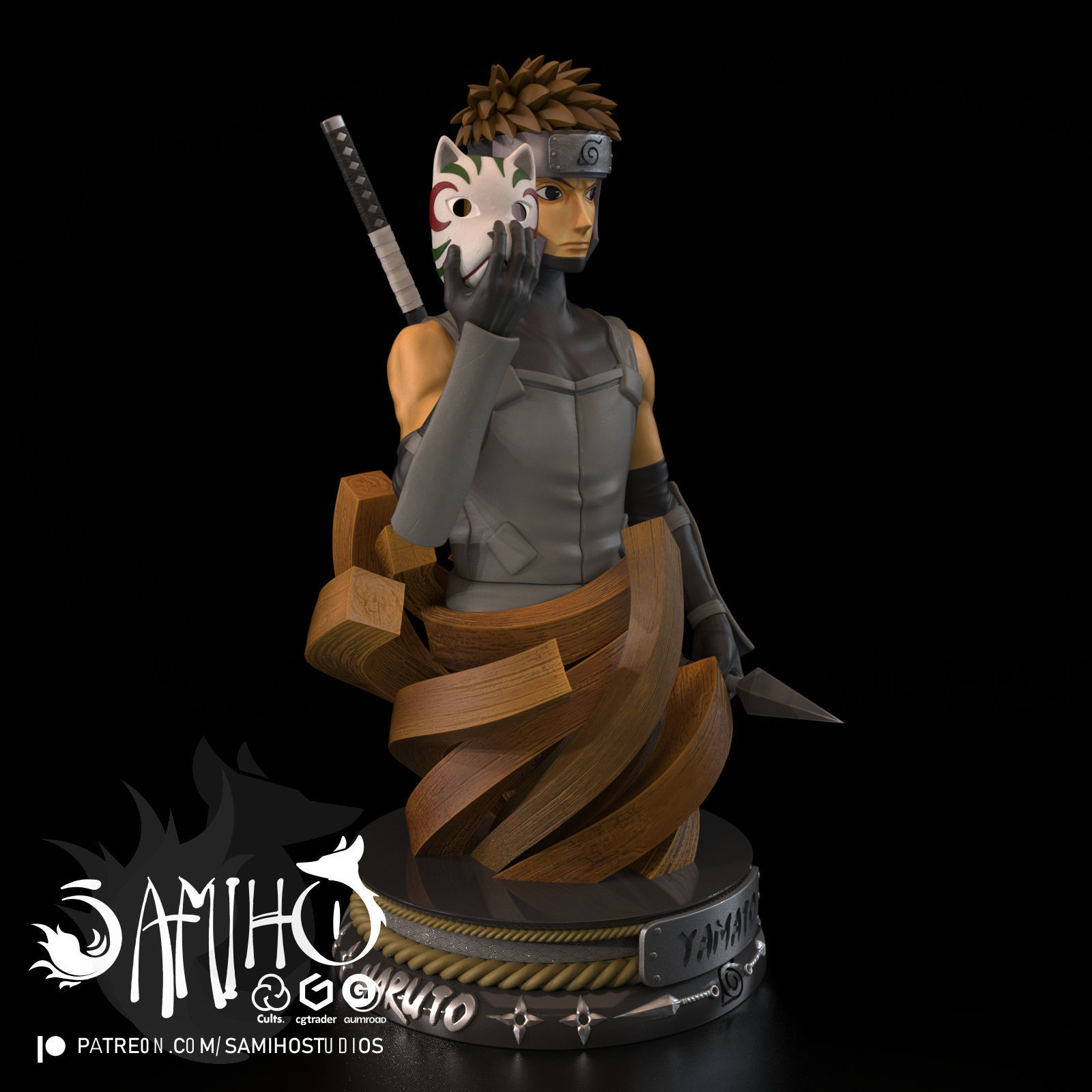 Samiho Studios - Yamato Anbu - STLs ready for printing 3D model 3D ...