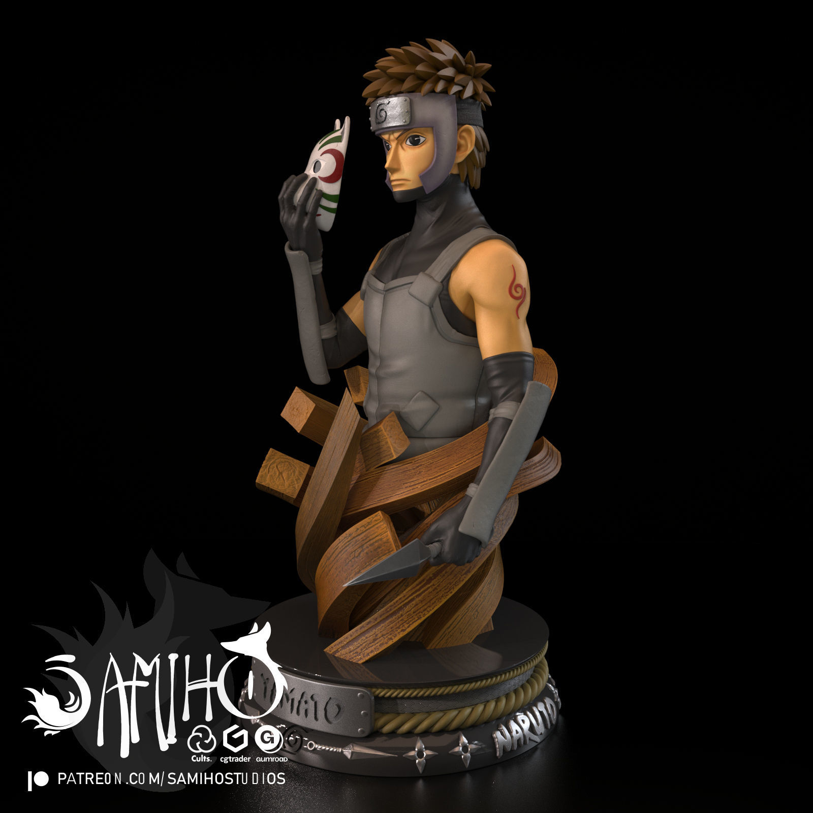 Samiho Studios - Yamato Anbu - STLs ready for printing 3D model 3D ...