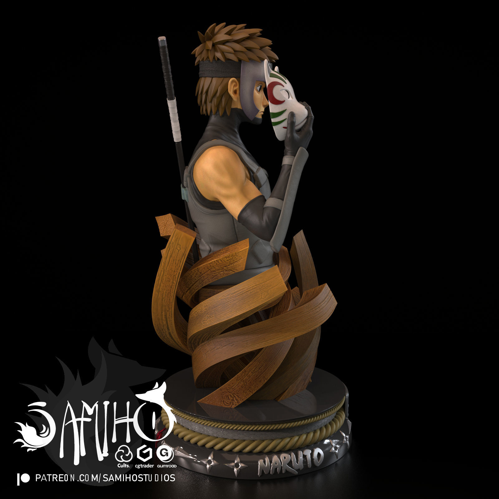 Samiho Studios - Yamato Anbu - STLs ready for printing 3D model 3D ...
