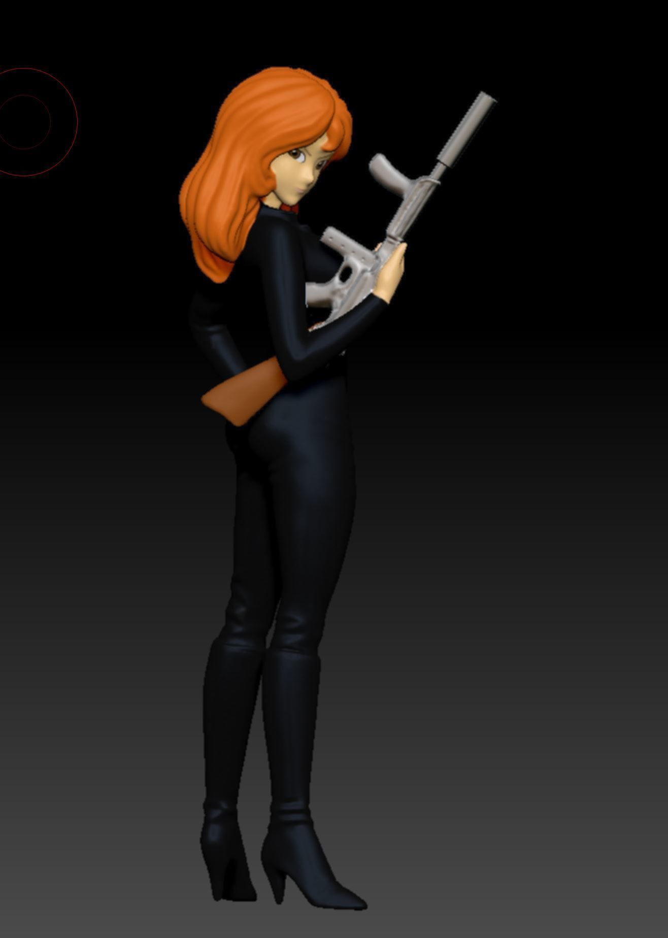 Fujiko Mine LupinIII chatacter figure ready to print 3D model 3D ...