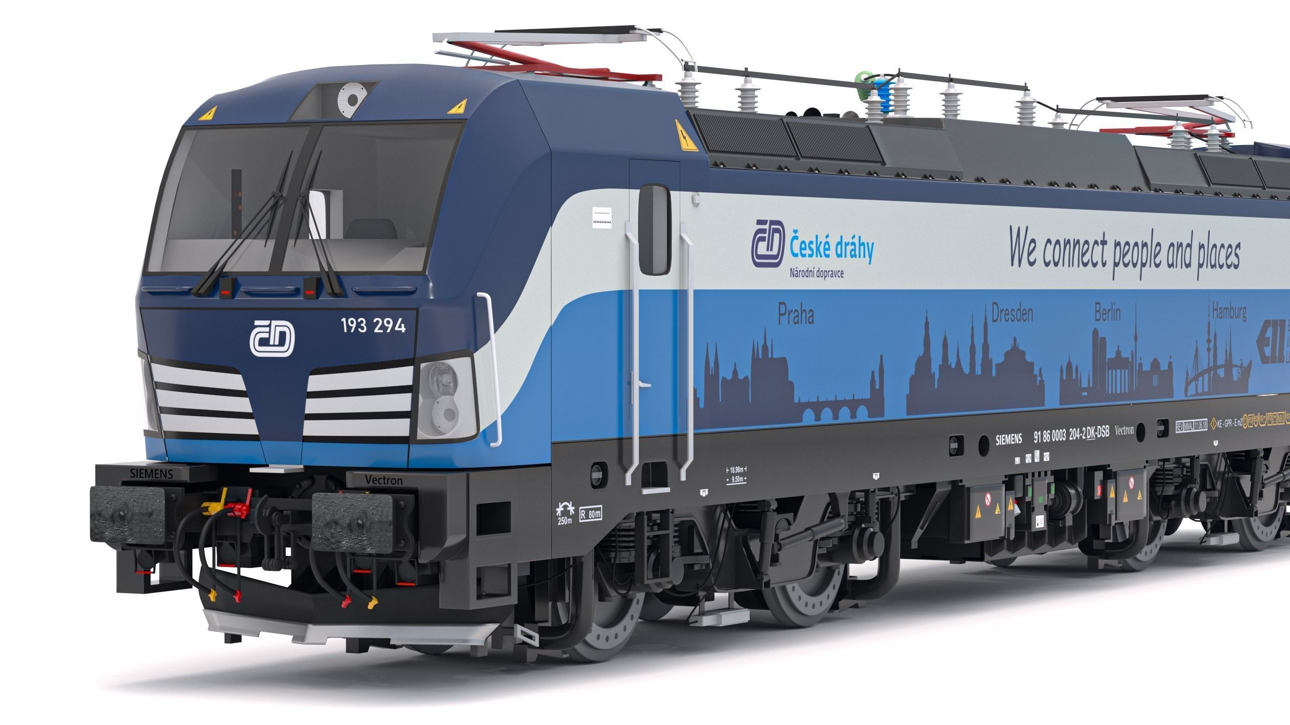 Siemens Vectron Locomotive Ceske Drahy 3D model | CGTrader