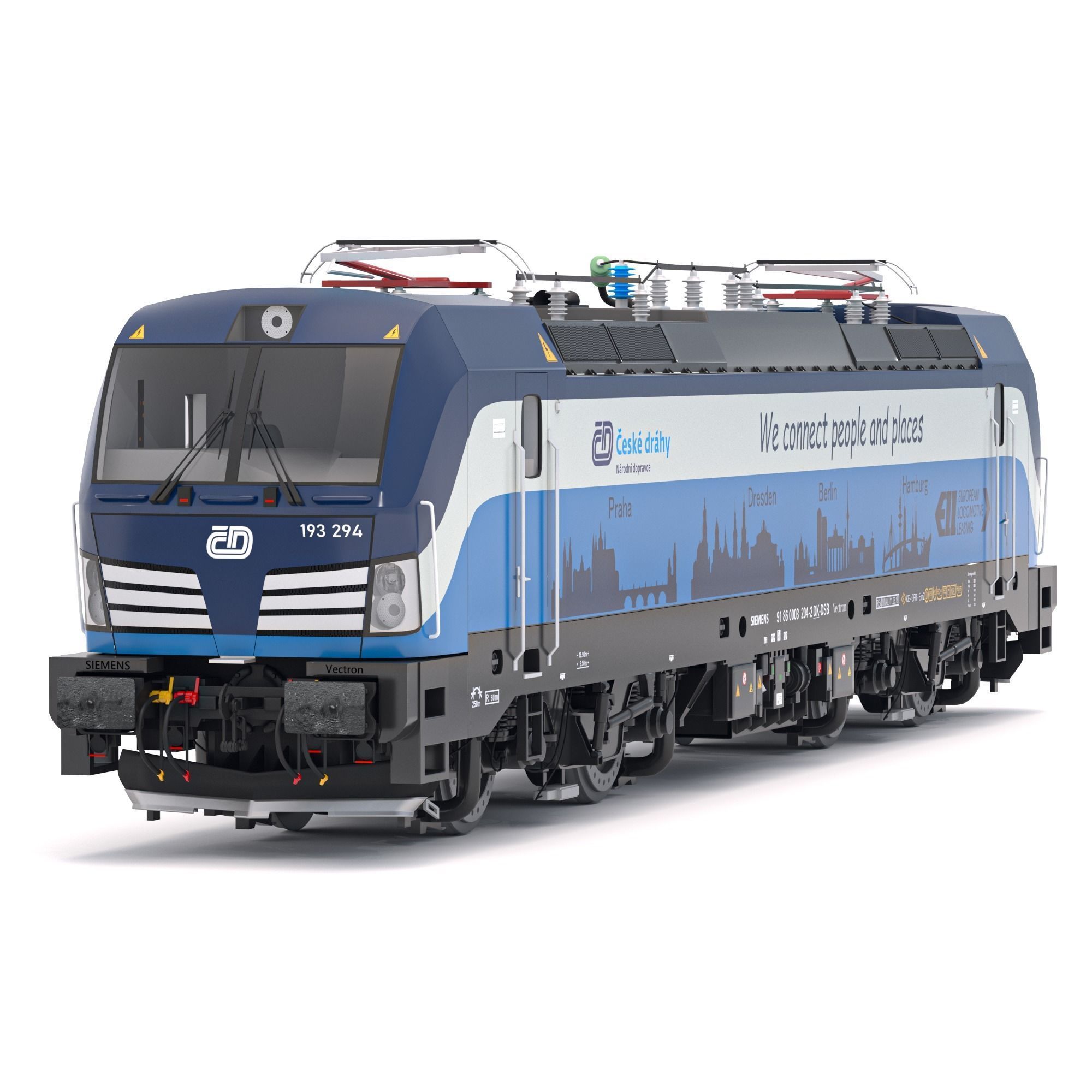 Siemens Vectron Locomotive Ceske Drahy 3D model | CGTrader